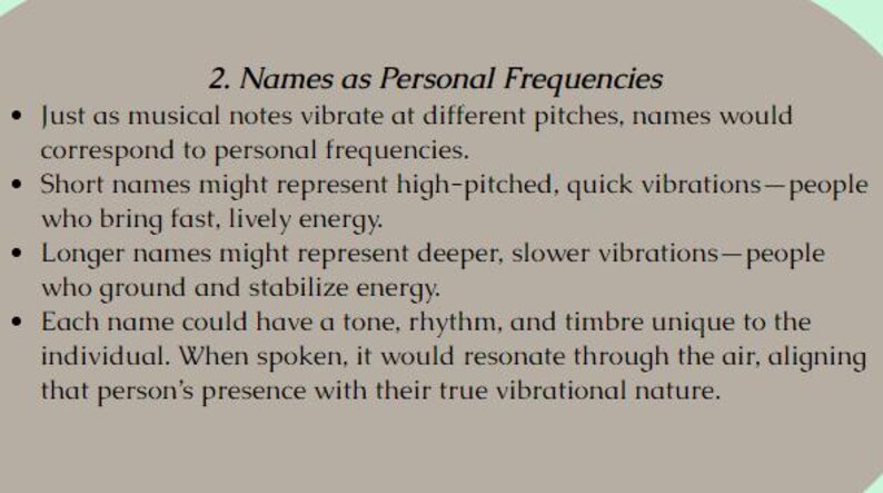 Discover the Frequency of Your Name! - Etsy