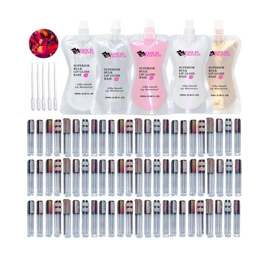 Lip Gloss Business Starter Kit, Bling Diamond Rhinestone Bedazzled DIY ...