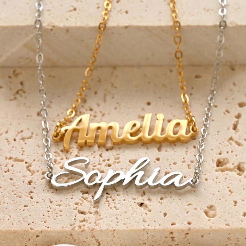 Custom Name Necklace - Etsy