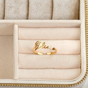 Custom Name Ring- Personalized Open Ring - Tarnish-free Stainless Steel ...