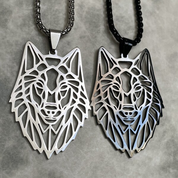 Wolf Necklace - Etsy
