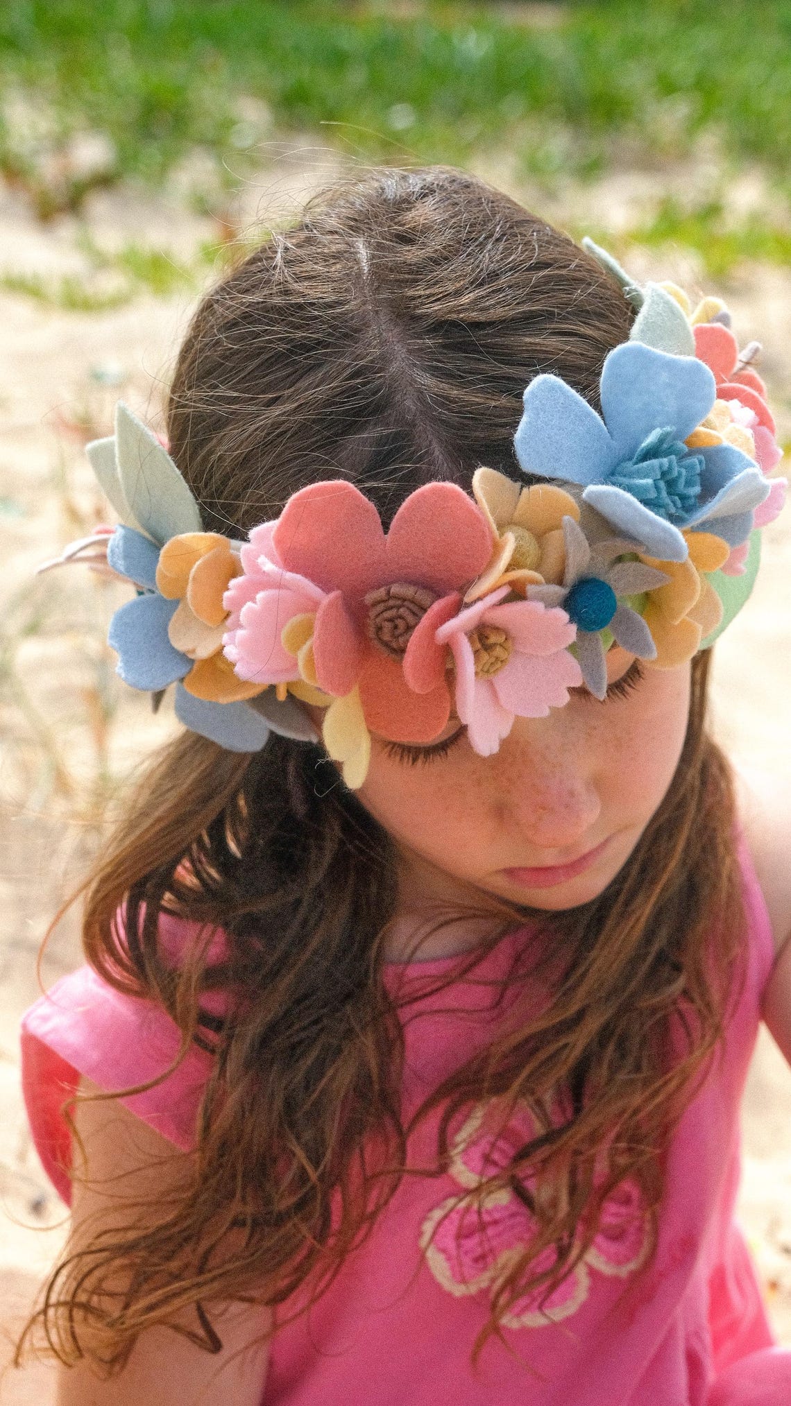 Felt Flower Crown PDF Pattern – DIY Floral Headpiece for Dress-up ...