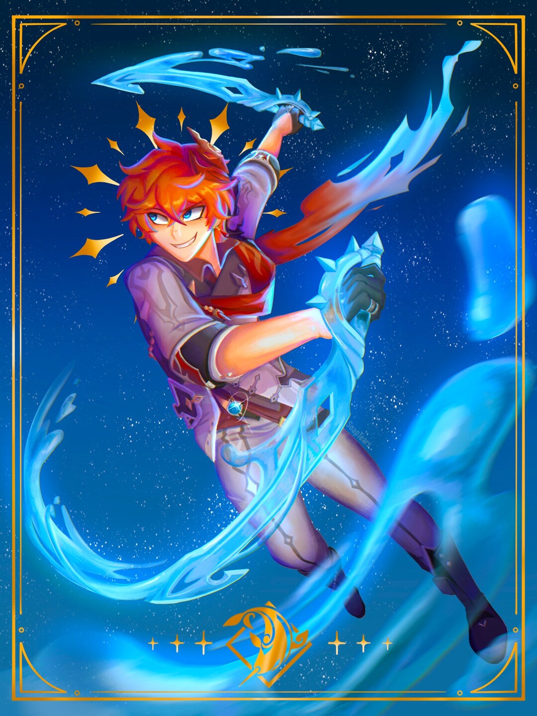 Genshin Impact Childe Print [8.5 X 11''] - Etsy