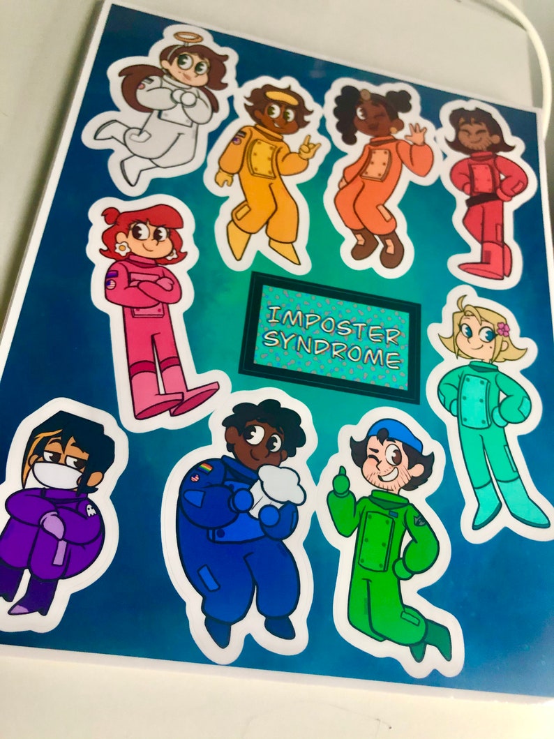 Imposter Syndrome Sticker Sheet - Etsy