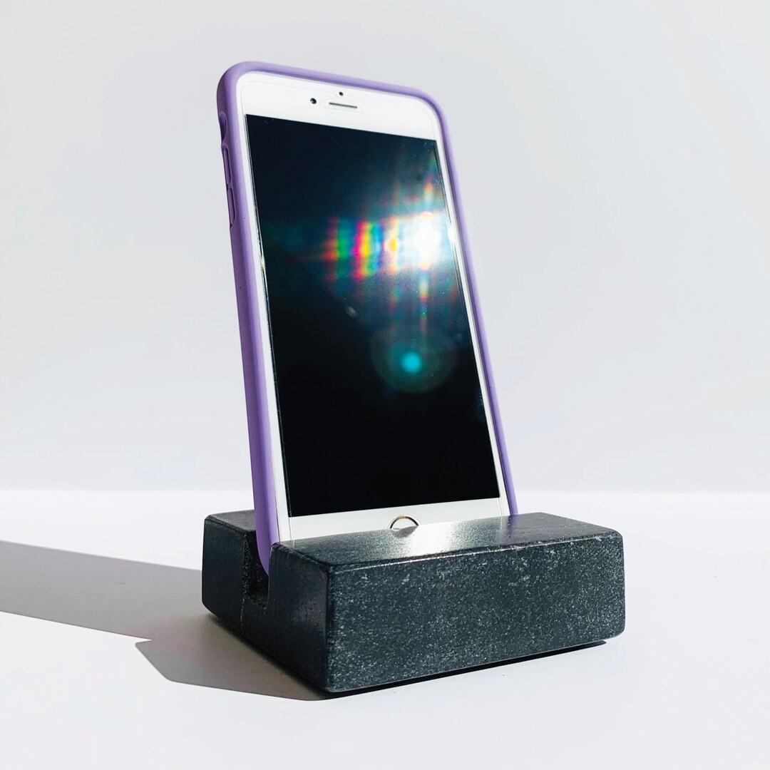 Joyfulmuze Black Desk Phone Stand Premium Marble Holder for Tablets ...