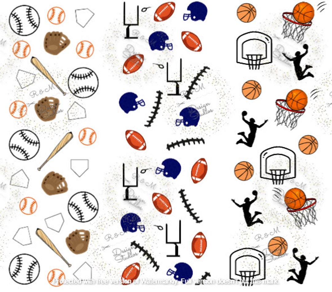 Sports Pen Wrap PNG, Baseball Pen Wrap, Football Pen Wrap, Basketball ...