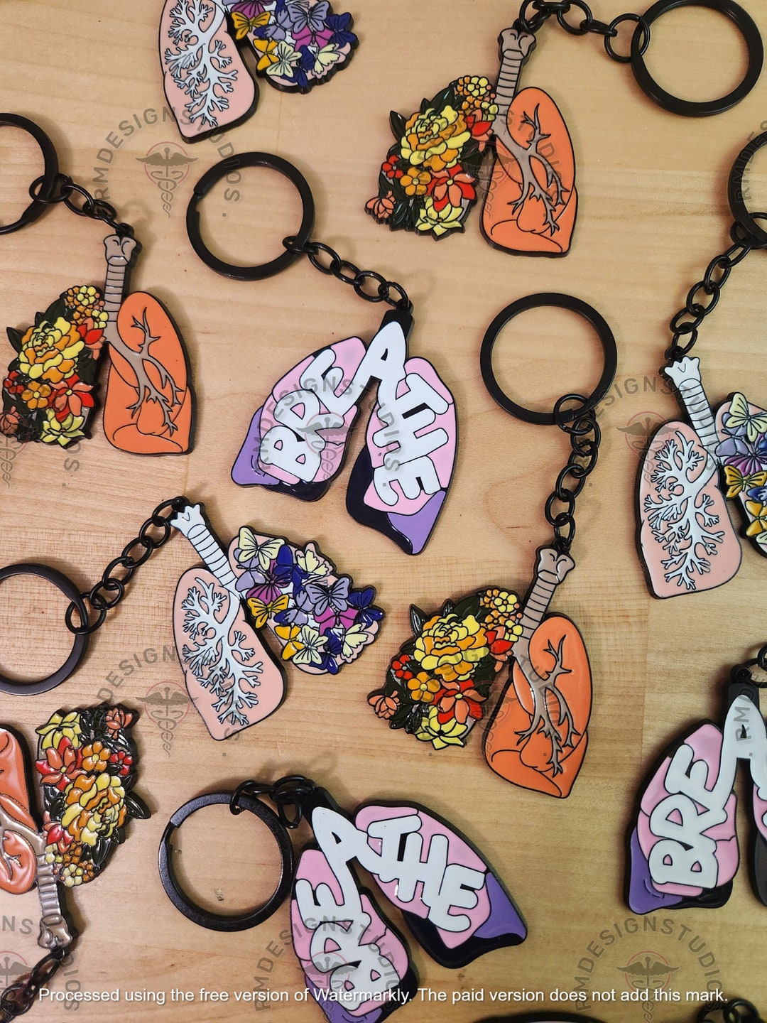 Lung Shaped Keychain, Respiratory Keychain, Great Gift - Etsy