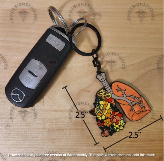 Lung Shaped Keychain, Respiratory Keychain, Great Gift - Etsy