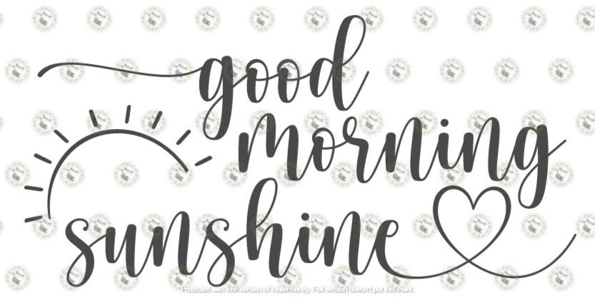 Good Morning Sunshine SVG, Shirt Design, Cute SVG, Tumbler Decal - Etsy