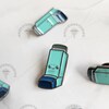 INHALER IN BAG Enamel Pin - Asthma Inhaler Enamel Pin, Asthma Awareness ...