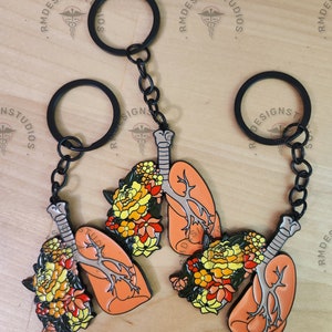 Lung Shaped Keychain, Respiratory Keychain, Great Gift - Etsy
