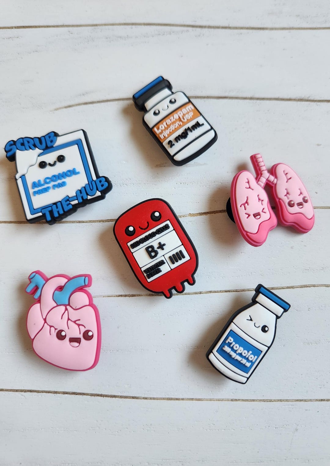 Nursing Medical-themed Shoe Charms, Healthcare Accessories, Great Gift ...