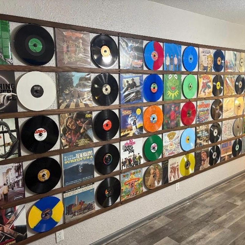 Vinyl Record Wall Display - Etsy