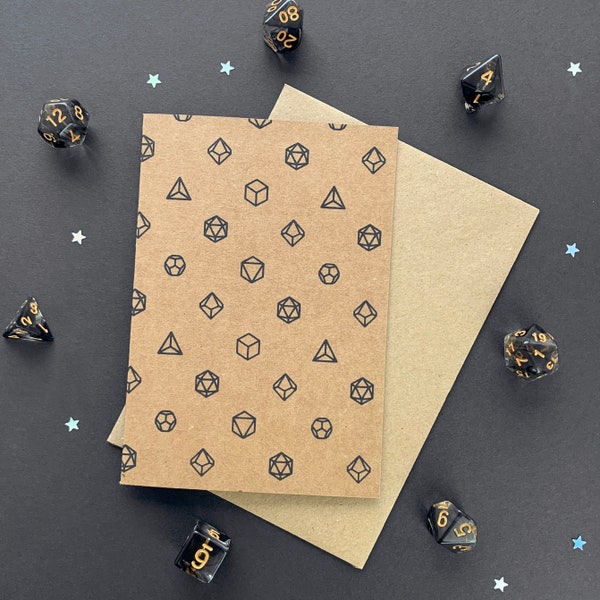 D20 Birthday Card - Etsy UK