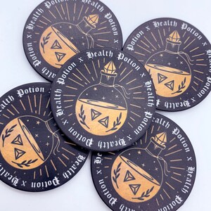 D&D Potion of Healing Tokens Dungeons and Dragons Health Potion Tokens ...