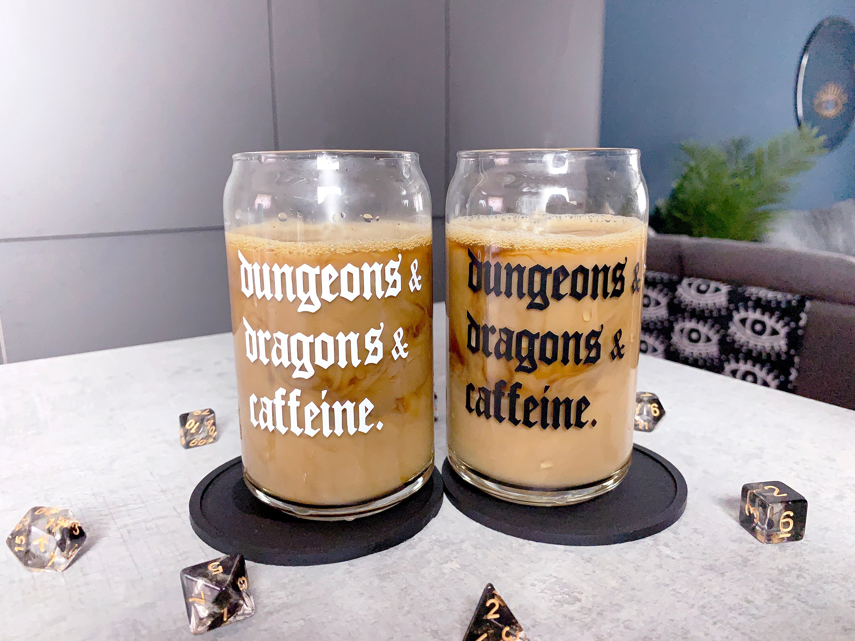 D&D Can Glass Dungeons and Dragons Inspired Dnd Gift Dnd - Etsy UK