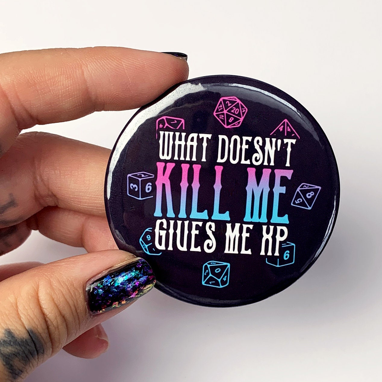 D&D Badge Button XL Size 58mm / 2.25 Dungeons and | Etsy