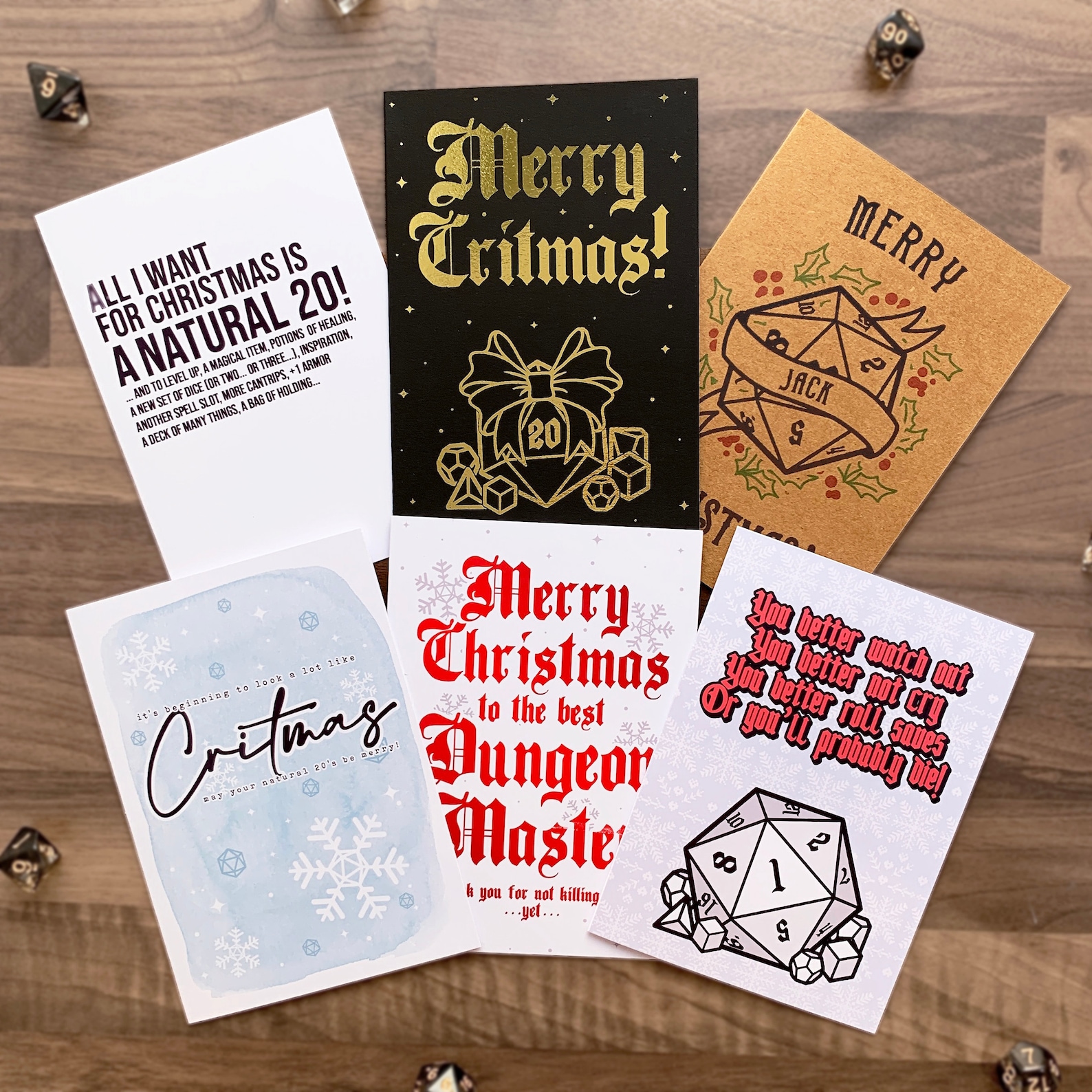 Dungeons and Dragons Christmas Card Funny Carol Dnd - Etsy Australia