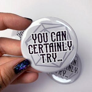 D&D Badge Button for Dungeon Master XL Size 58mm / - Etsy