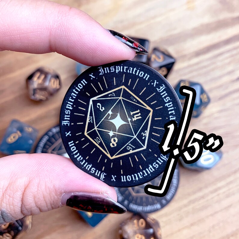 D&D Inspiration Tokens Dungeons and Dragons Inspiration | Etsy