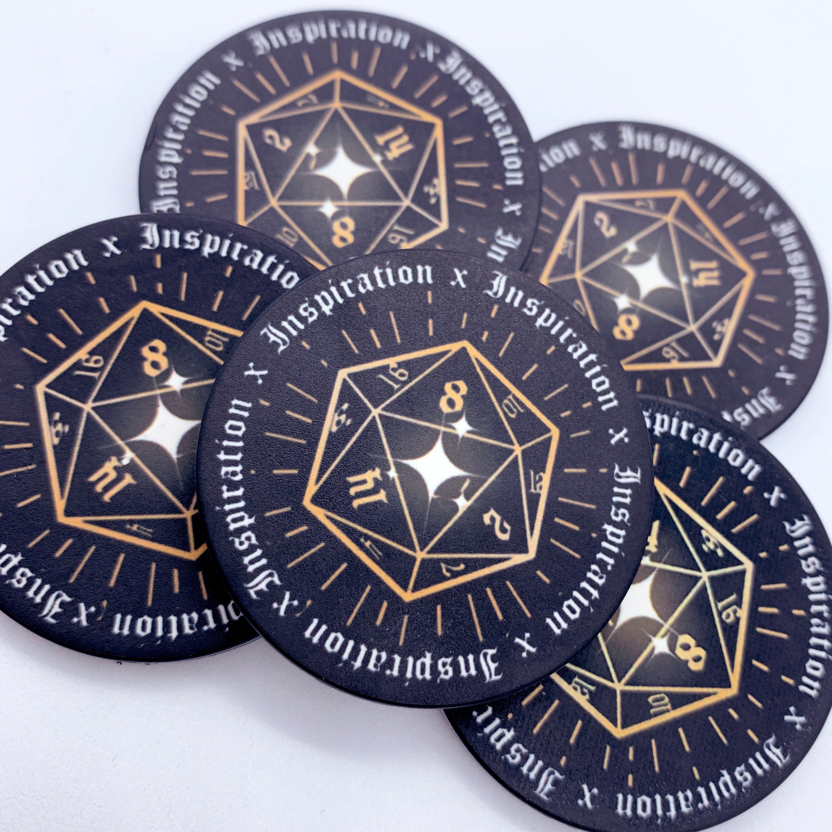 D&D Inspiration Tokens Dungeons and Dragons Inspiration | Etsy