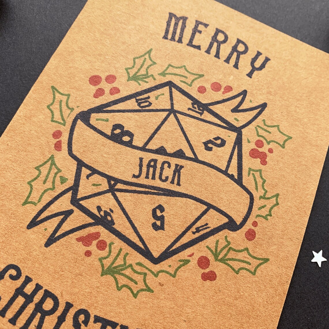 Personalised Dungeons and Dragons Christmas Card Dnd - Etsy UK