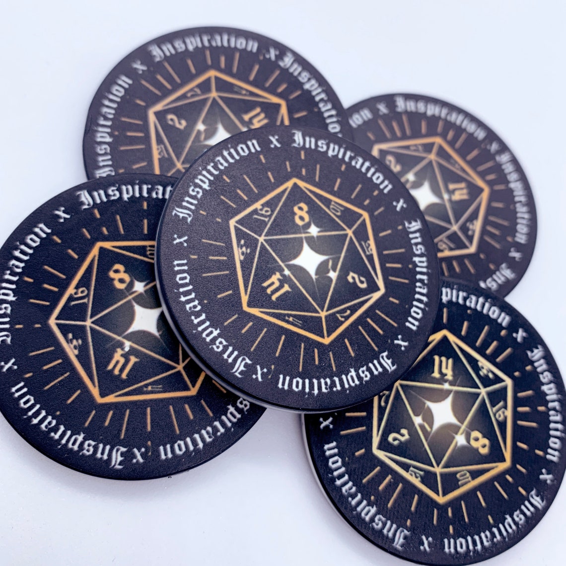 D&D Inspiration Tokens Dungeons and Dragons Inspiration | Etsy