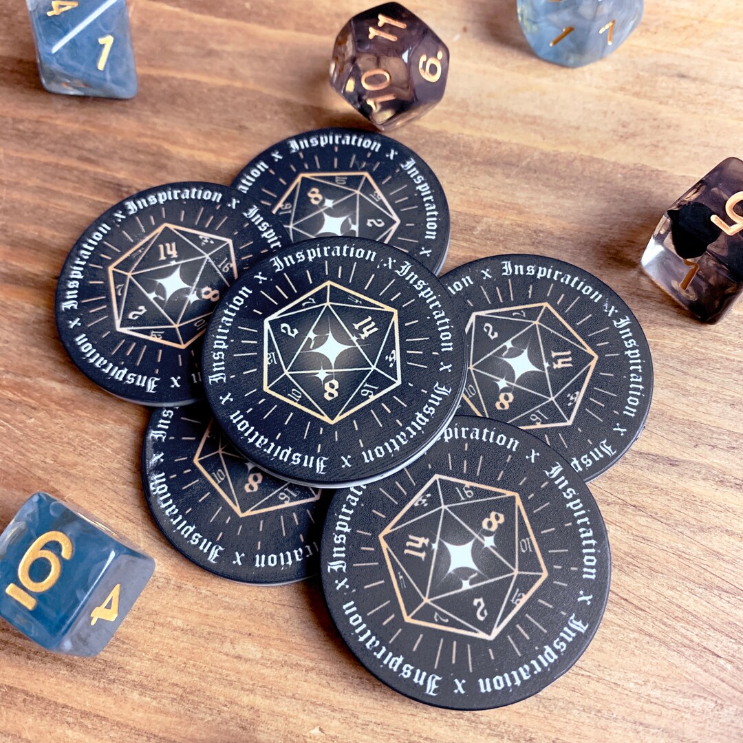 D&D Inspiration Tokens Dungeons and Dragons Inspiration Tokens, Dnd ...