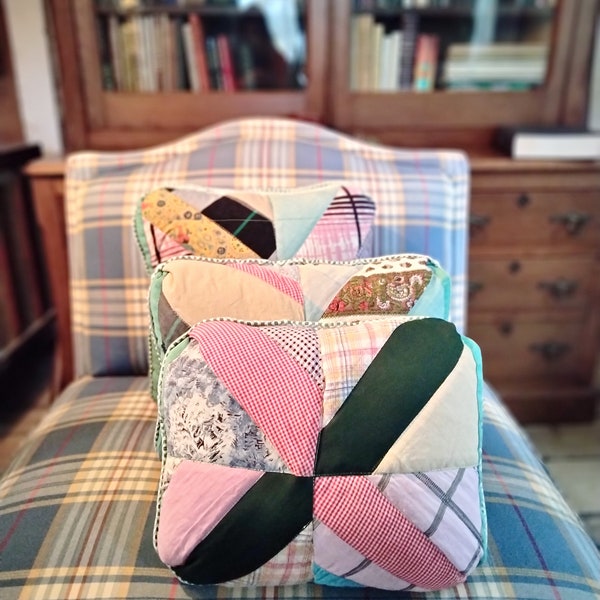 Patchwork Pillow - Etsy