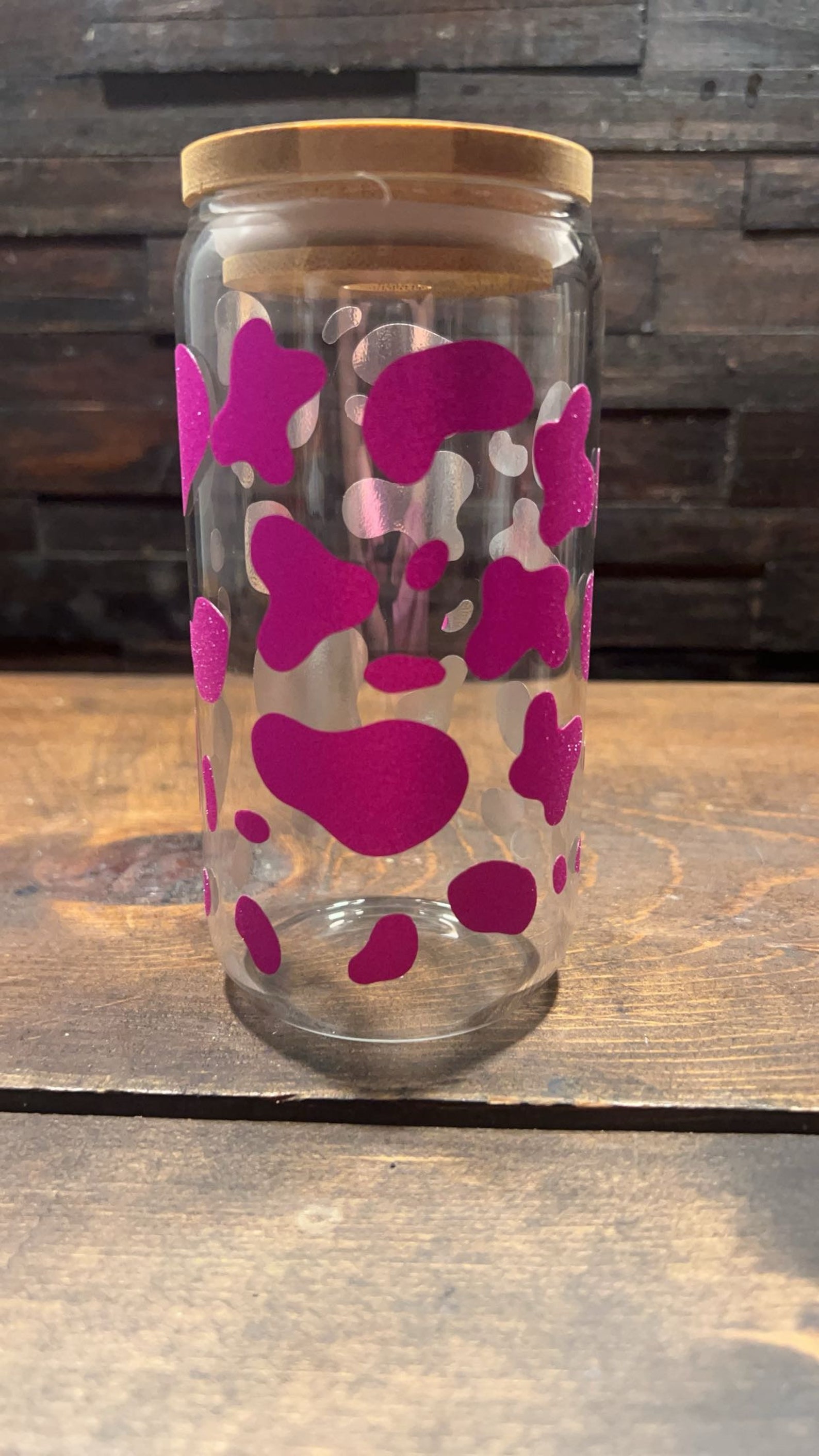 Pink Sparkle Cow Print - Etsy