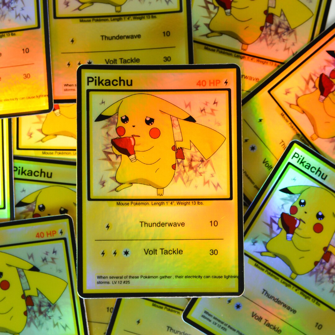 Pikachu Pokemon Stickers SECONDS - Etsy