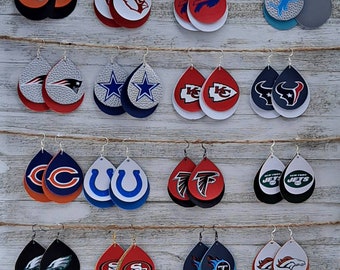 Nfl Earrings | Etsy