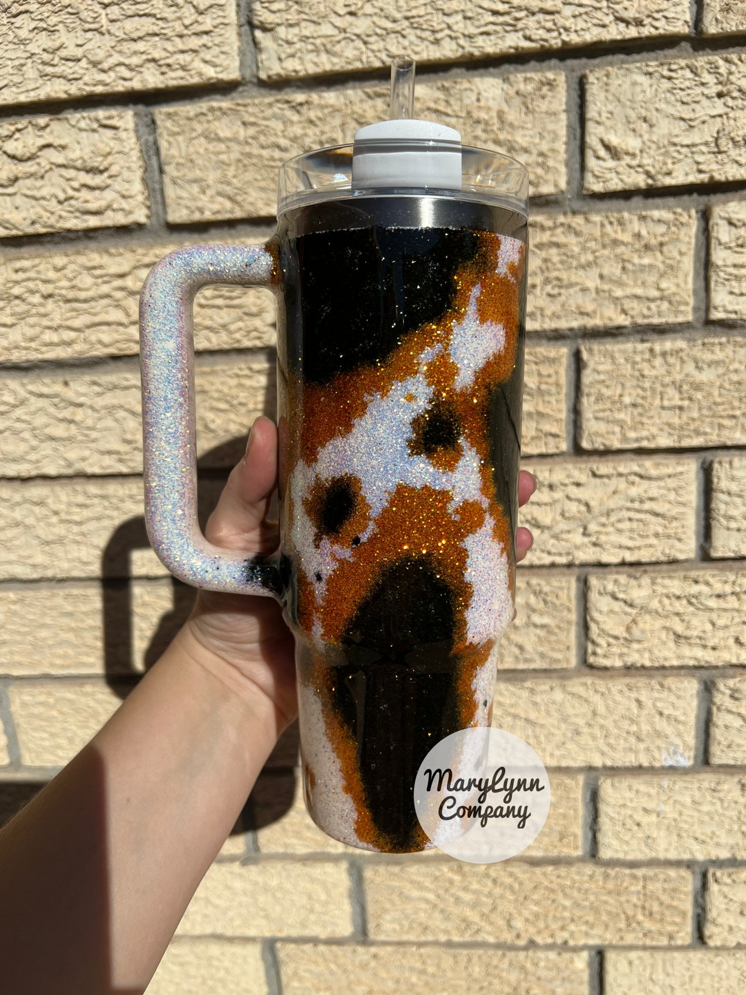 Customized Cow Hide/ Cow Print Stanley Tumbler - Etsy