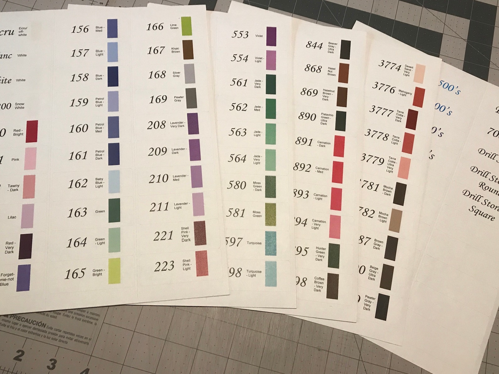 Labels/stickers Dmc/diamond Painting Labels Spare Drill - Etsy