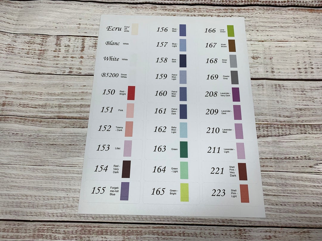 Labels/stickers Dmc/diamond Painting Labels Spare Drill Storage - Etsy