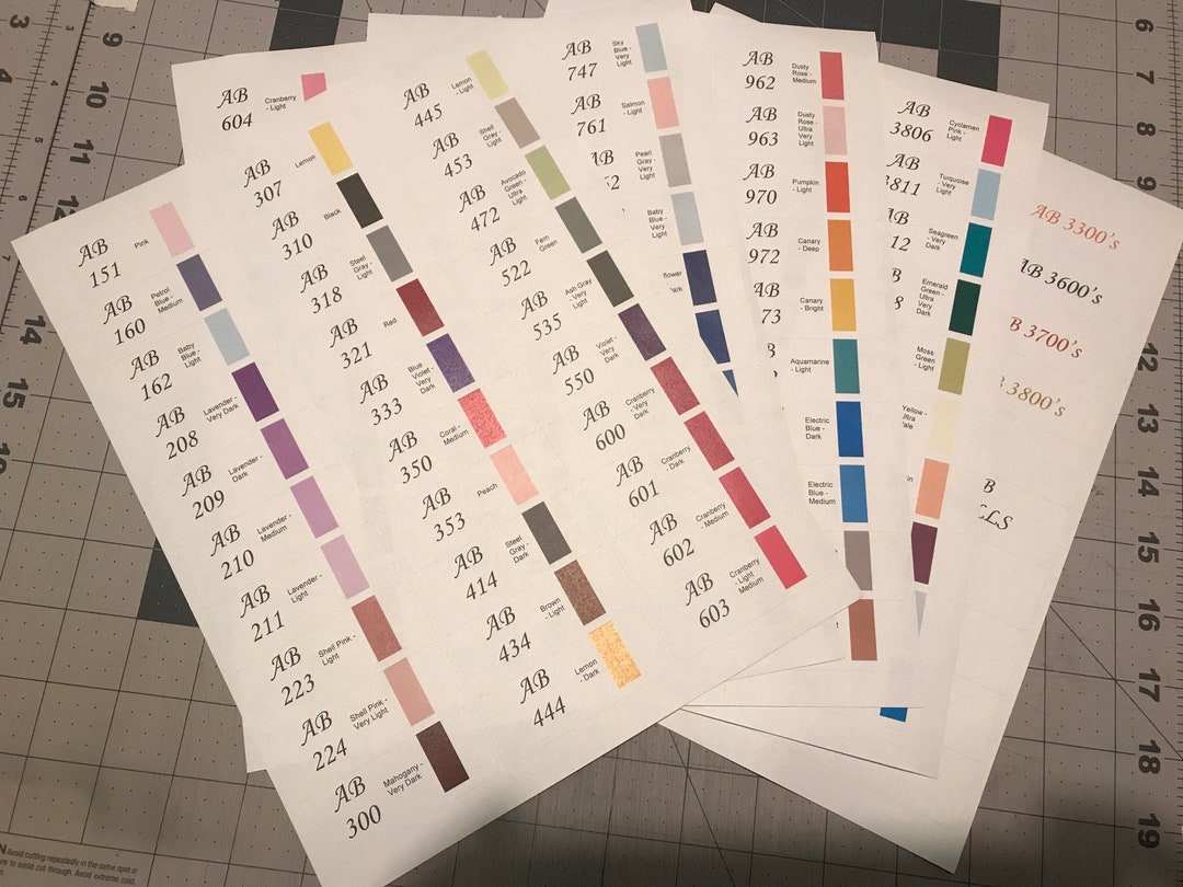 AB (aurora Borealis) & DAC AB Labels/stickers Spare Drill Storage - Etsy