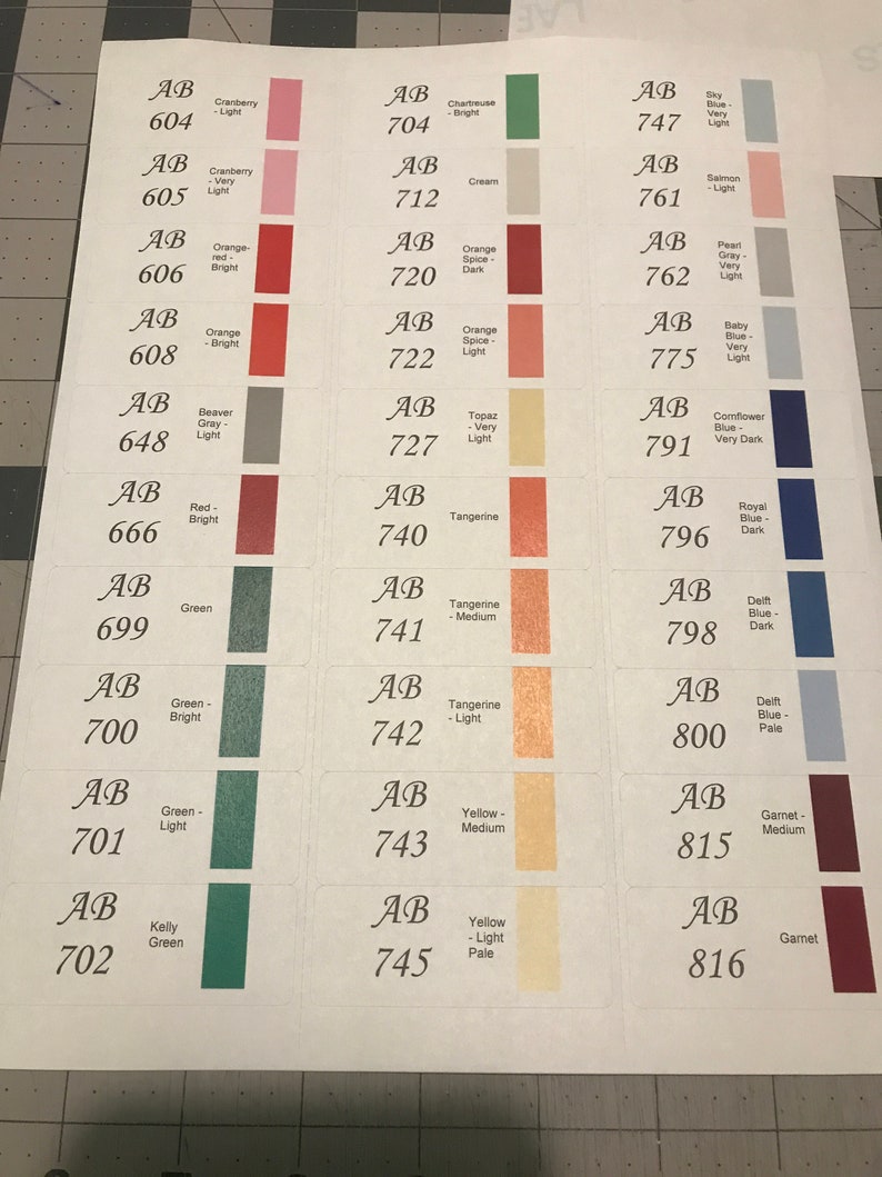 AB Regular and DAC Ab Labels and Blank Divider Cards Bundle | Etsy