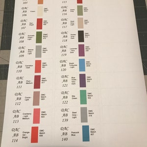 DAC (diamond Art Club) AB DMC Labels/ Stickers Spare Drill Storage - Etsy