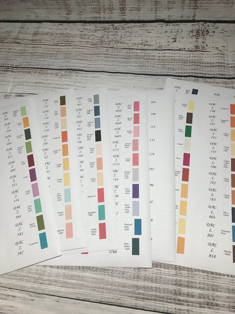 DAC Special and 6000 #s Drills Diamond Painting Spare Drill Labels ...