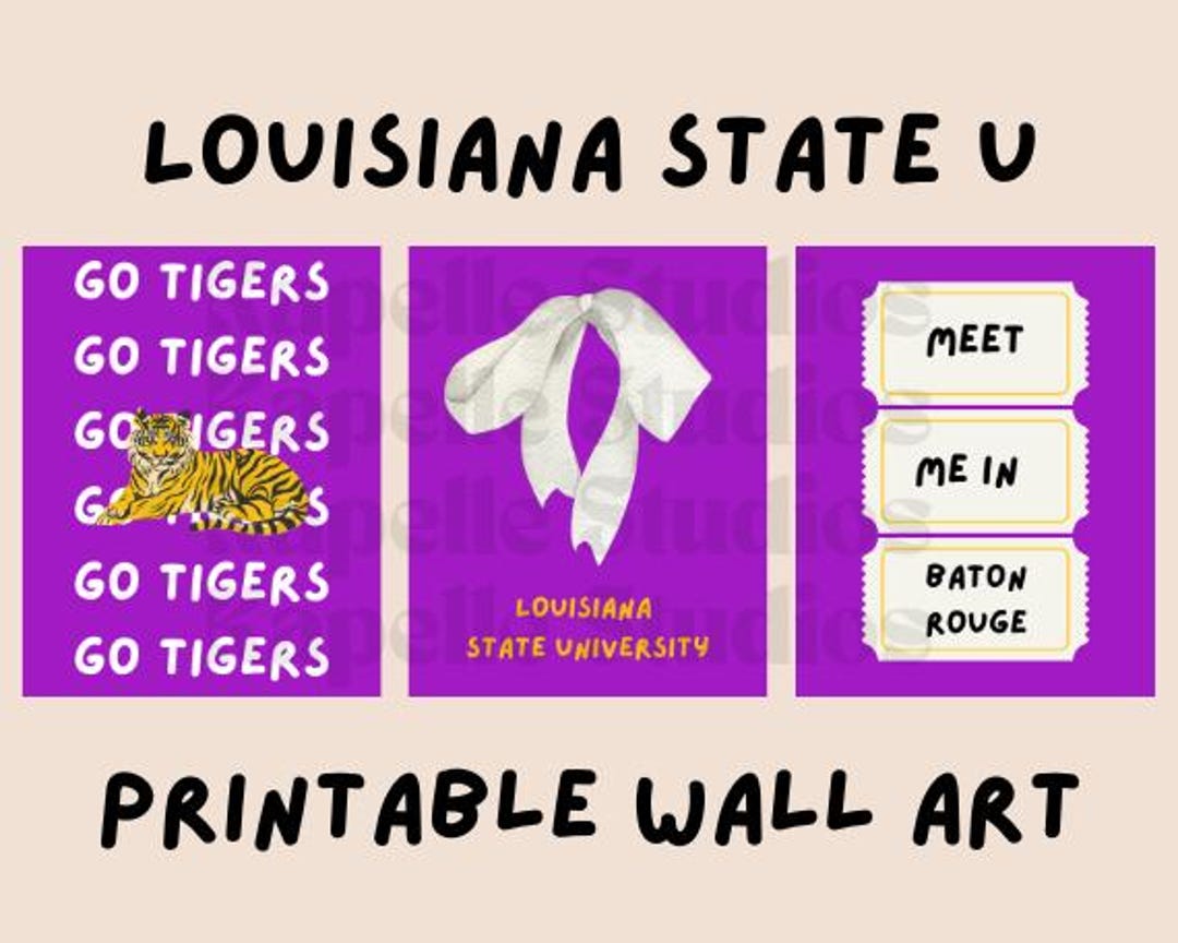 Louisiana State University Printable Wall Art, Digital Download, LSU ...