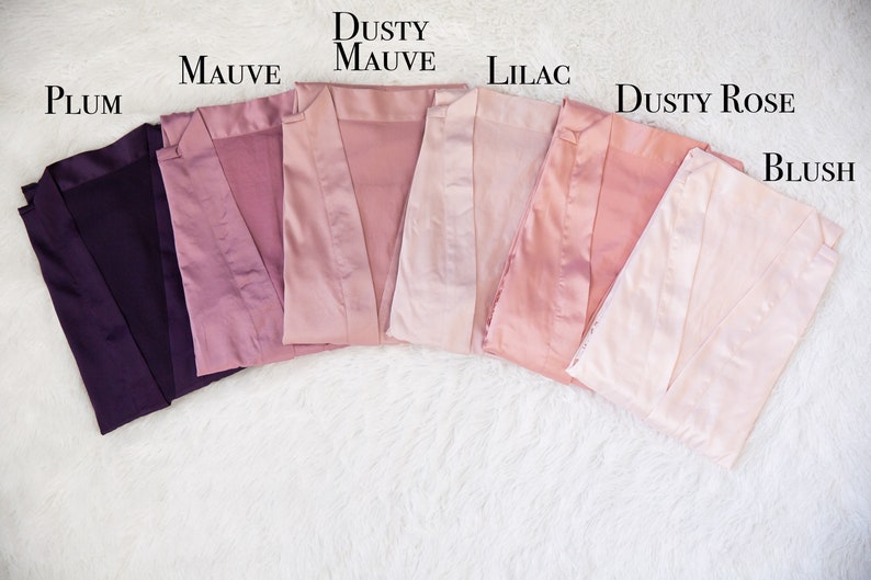 Satin Bridesmaid Robe | Bridal Party Getting Ready Outfit - Etsy