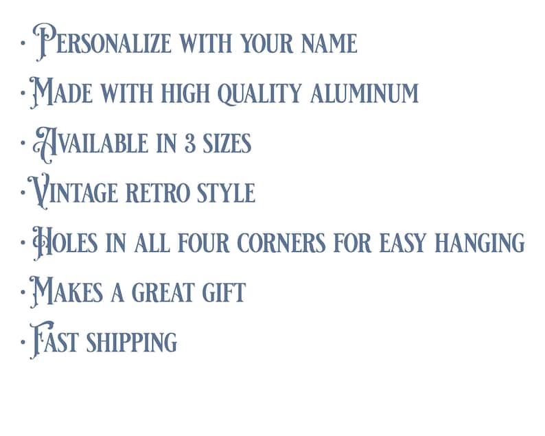 Metal Detector Wall Art Sign, Personalized Vintage-style Retro Metal ...