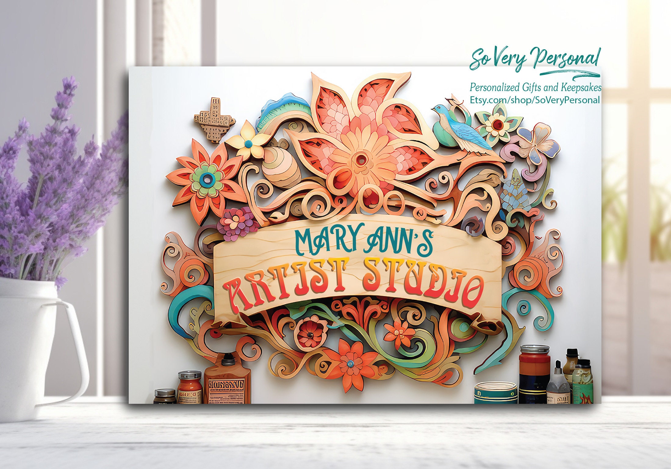 Artist Studio Sign Personalized Metal Sign the Perfect Gift for Any ...
