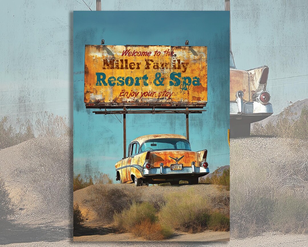 Vintage Resort and Spa Sign Personalized Great Fun Gift Airbnb Vintage ...