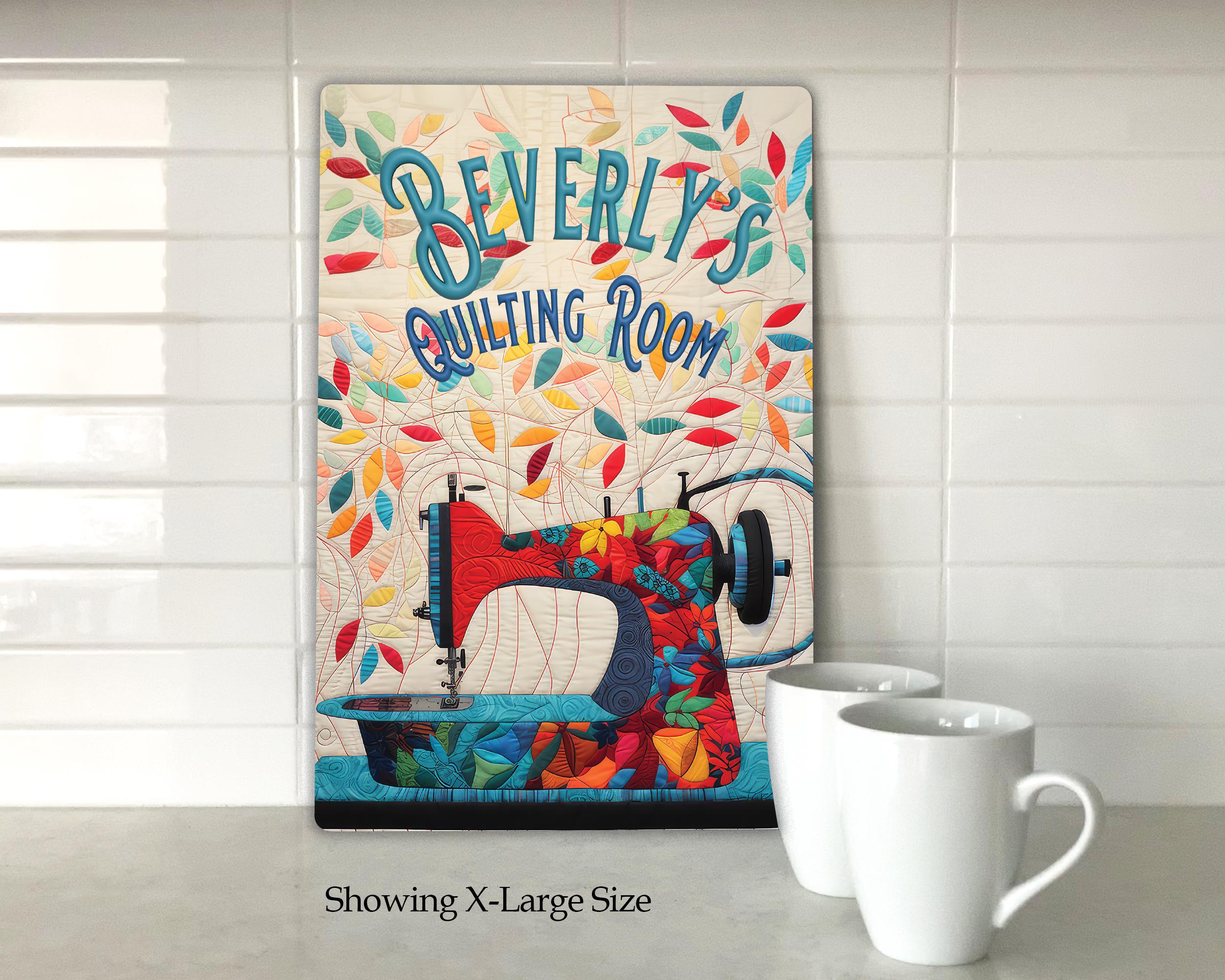 Quilting Room Sign | Personalized Metal Sign | the Perfect Gift for Any ...