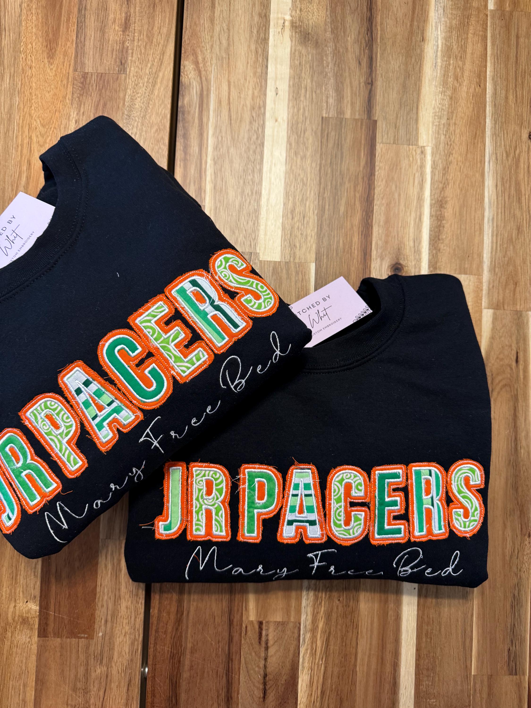 Custom School Spirit Sweatshirt | Back to School | Double Applique ...