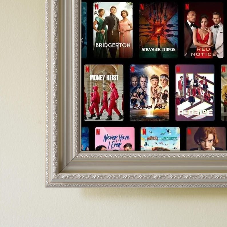 Custom TV Frame, Gold Gilded Striped TV Frame, Decorative Frame ...