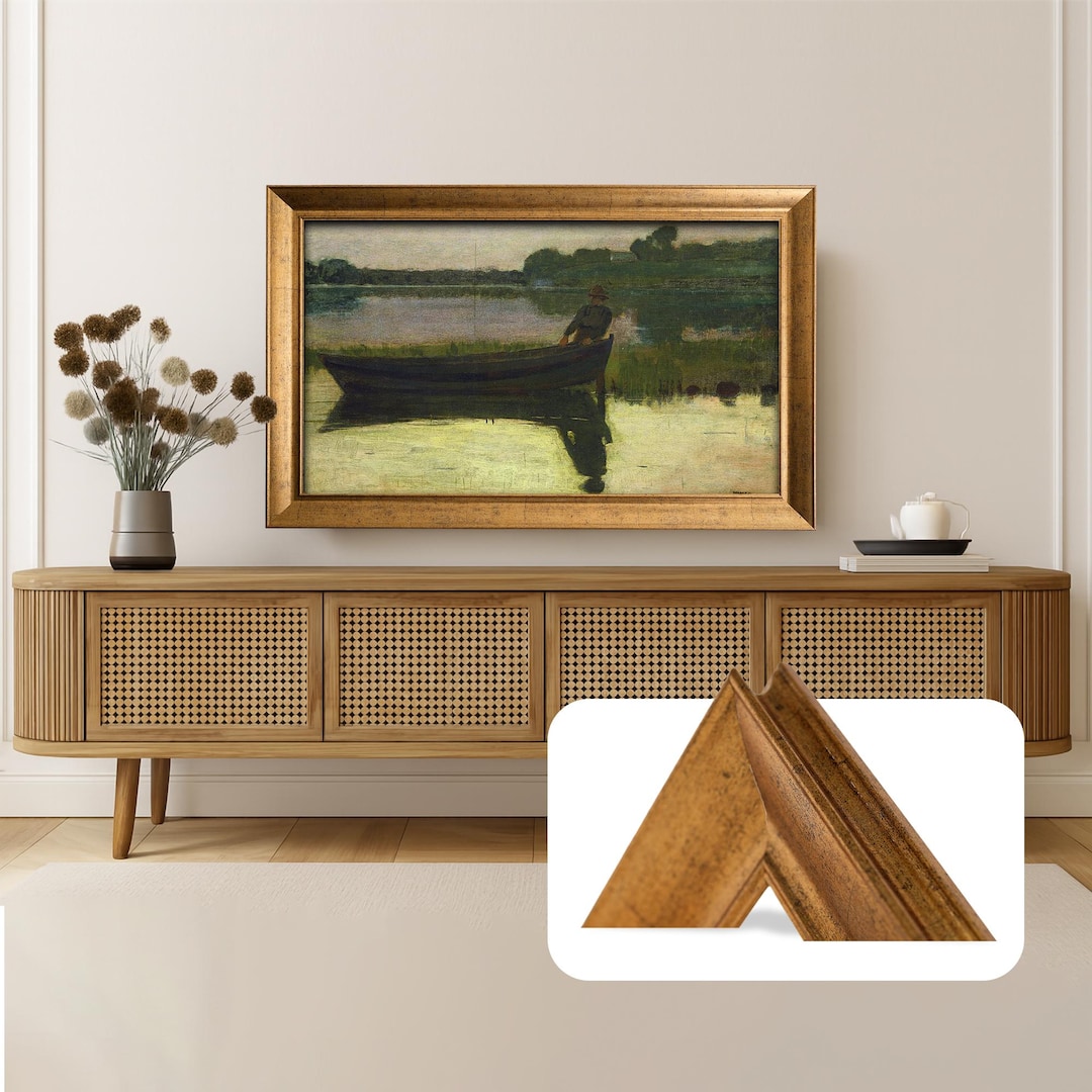Handmade Modern & Rustic Style Tv Frame - Art Display Frame - Custom TV ...