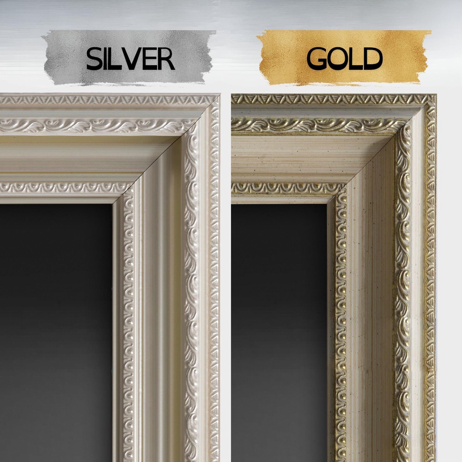 Custom TV Frame, Gold Gilded Striped TV Frame, Decorative Frame ...