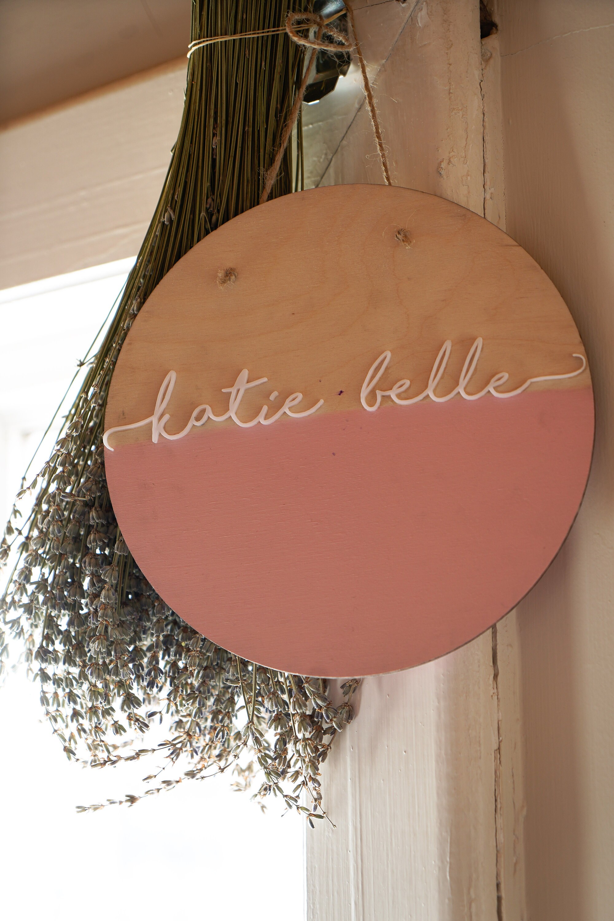 Hand-Painted Baby Name Tag Custom Kids Name Tag Birth Name | Etsy